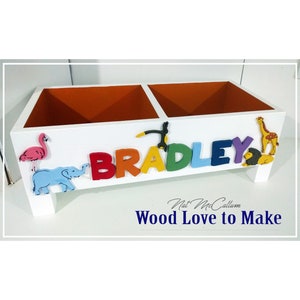 Animal Book Bin - Safari Book Storage - Jungle Book Shelf- Children's ...