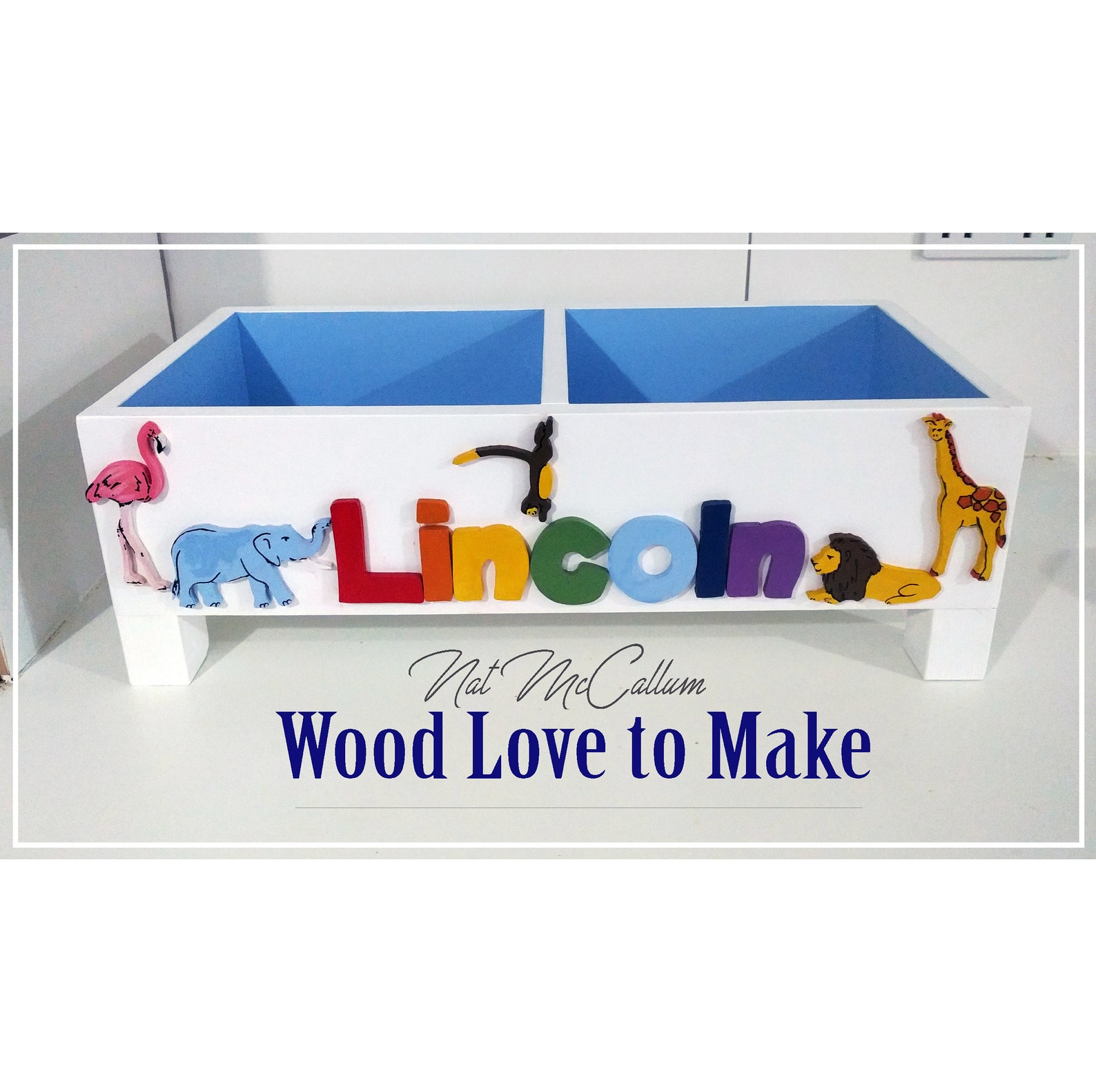 Animal Book Bin Safari Book Storage Jungle Book Shelf - Etsy