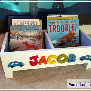 Extra Large Train Book Bin, Book Case, Personalised Book Storage ...