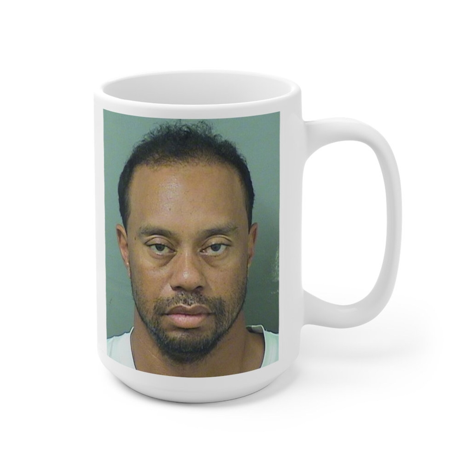 Tiger Woods Mugshot Ceramic Mug 15oz - Etsy