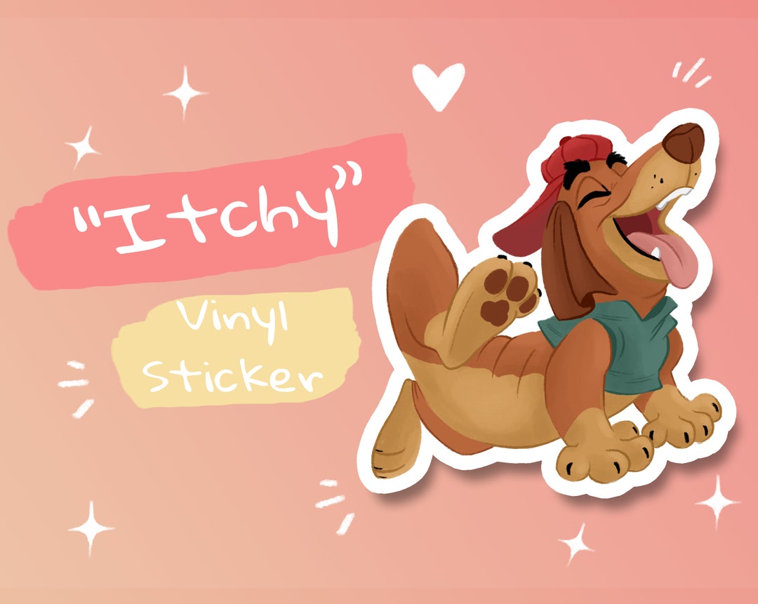 Itchy Vinyl Sticker - Etsy