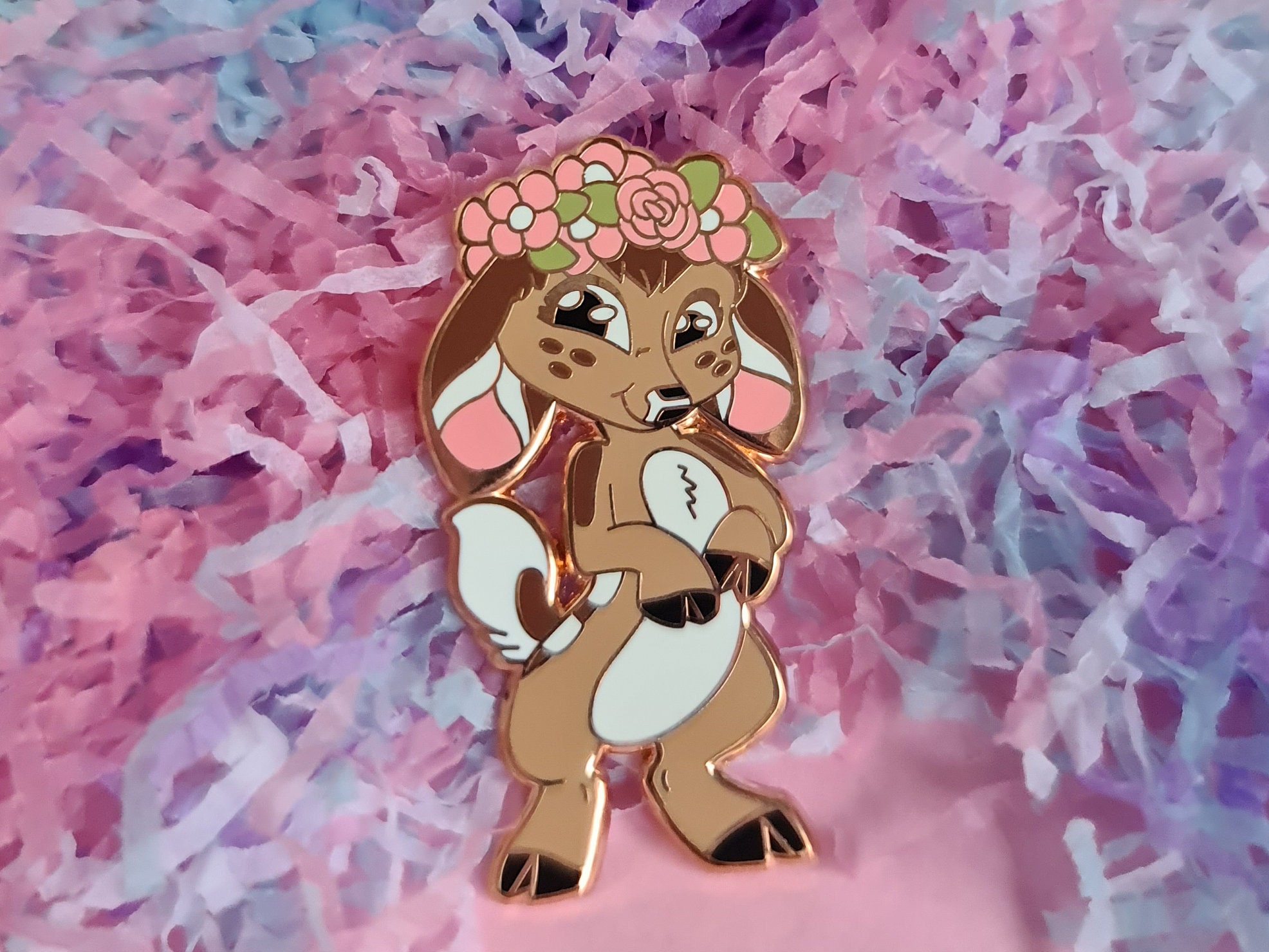 Flora Deer 'Bilby Burrows' Enamel Pin | Etsy