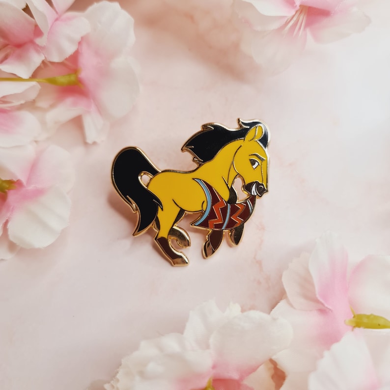Spirit 'once Upon an Animation' Gold Hard Enamel Pin - Etsy