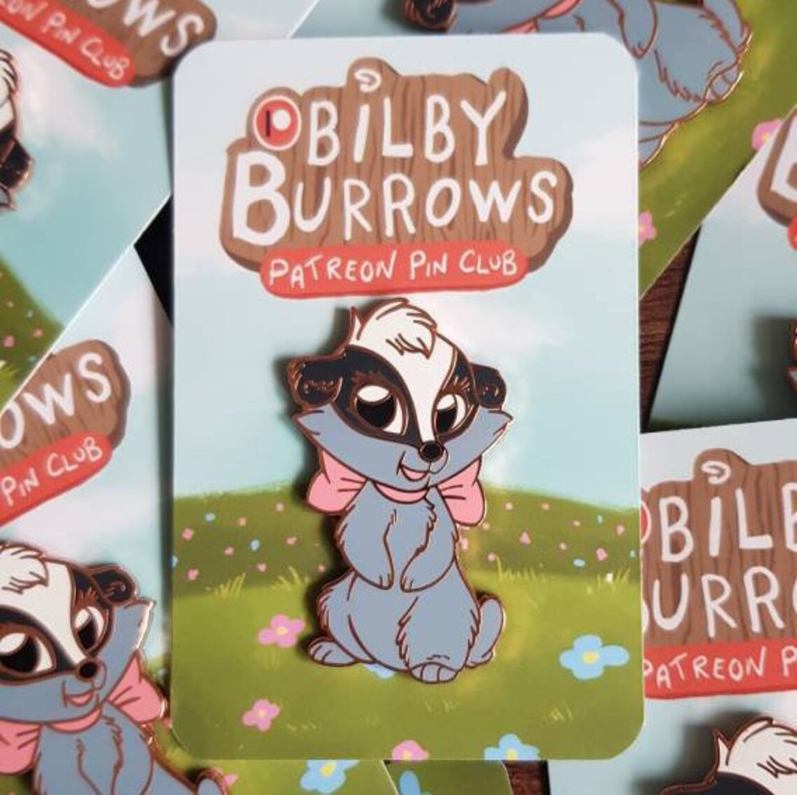 Sasha Badger 'bilby Burrows' Enamel Pin - Etsy UK