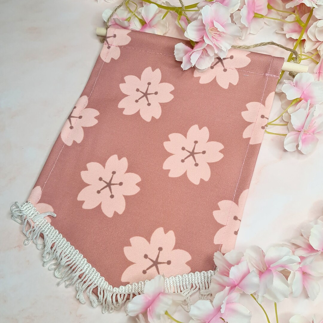 Brown Sakura Print Pin Banner - Etsy