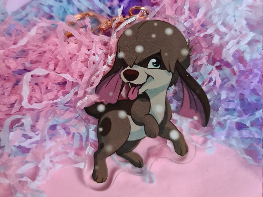 Pooka Acrylic Gold Keychain Charm Anastasia Childhood Nostalgia Don ...