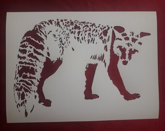 Fox stencil | Etsy