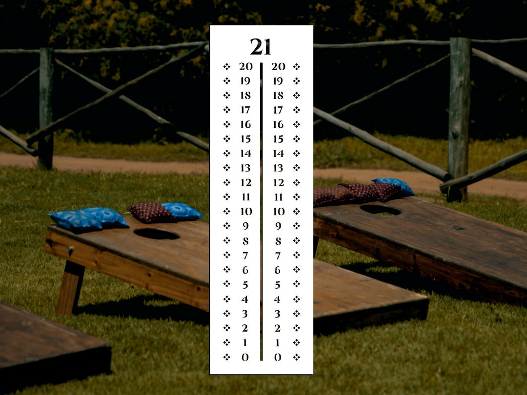 Cornhole Scoreboard Reusable Stencil (many Sizes) - Etsy