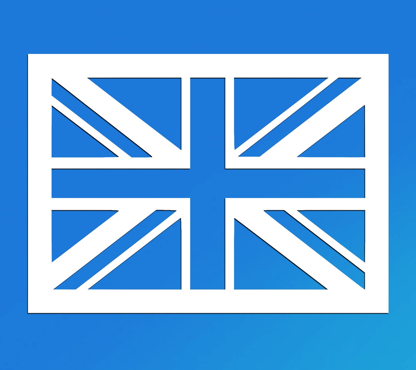 Union Jack Flag Stencil Many Sizes | Etsy