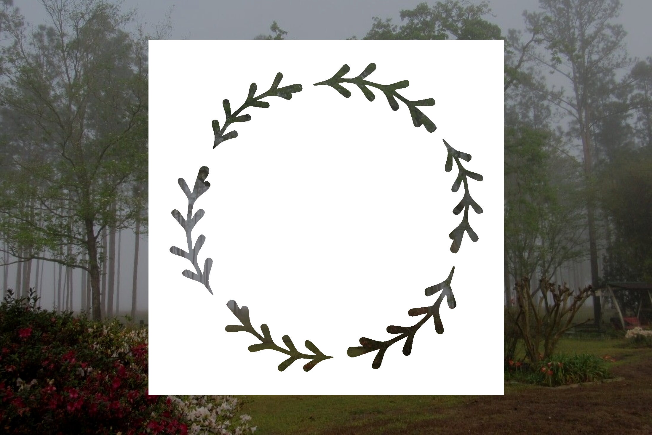 Simple Laurel Wreath Reusable Stencil many Sizes - Etsy