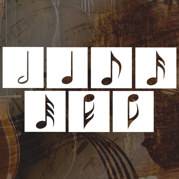 Music Note Stencil - Etsy