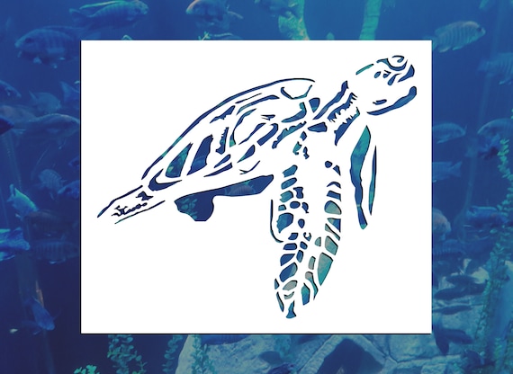 Sea Turtle Reusable Stencil many Sizes - Etsy
