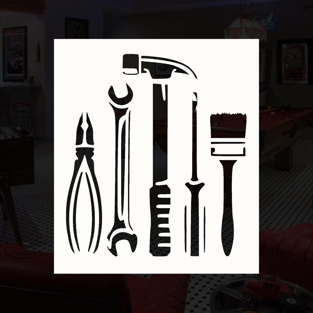 Handyman Handywoman Tools Reusable Stencil (many Sizes) - Etsy