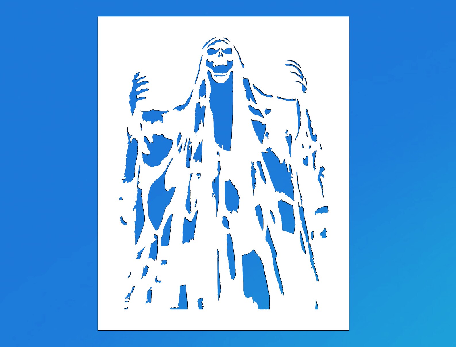 Skeleton Ghost Reusable Stencil Many Sizes | Etsy