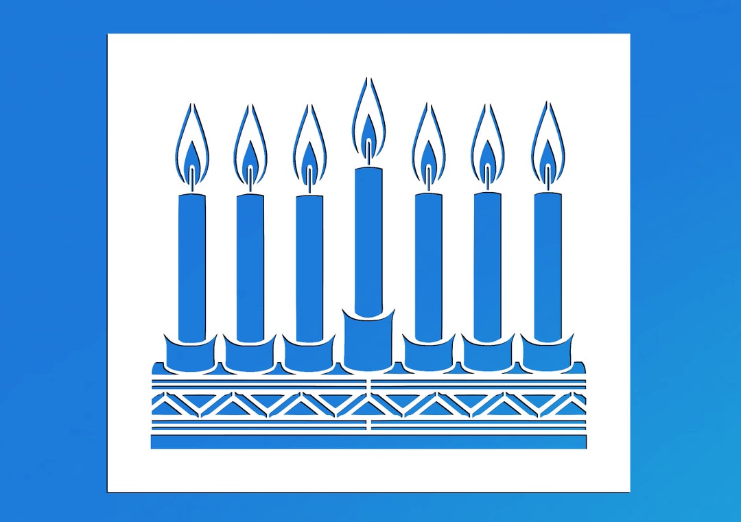 Kwanzaa Kinara Reusable Stencil many Sizes - Etsy