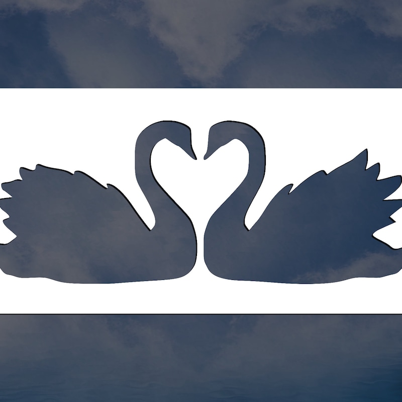 Two Swans - Etsy