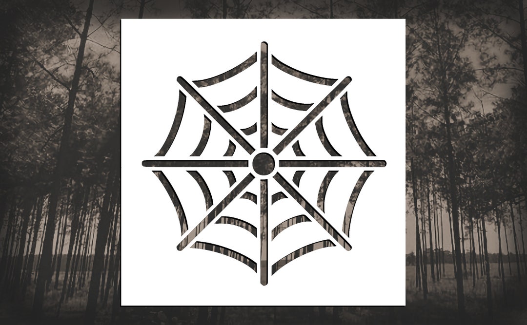 Spider Web Reusable Stencil (many Sizes) - Etsy