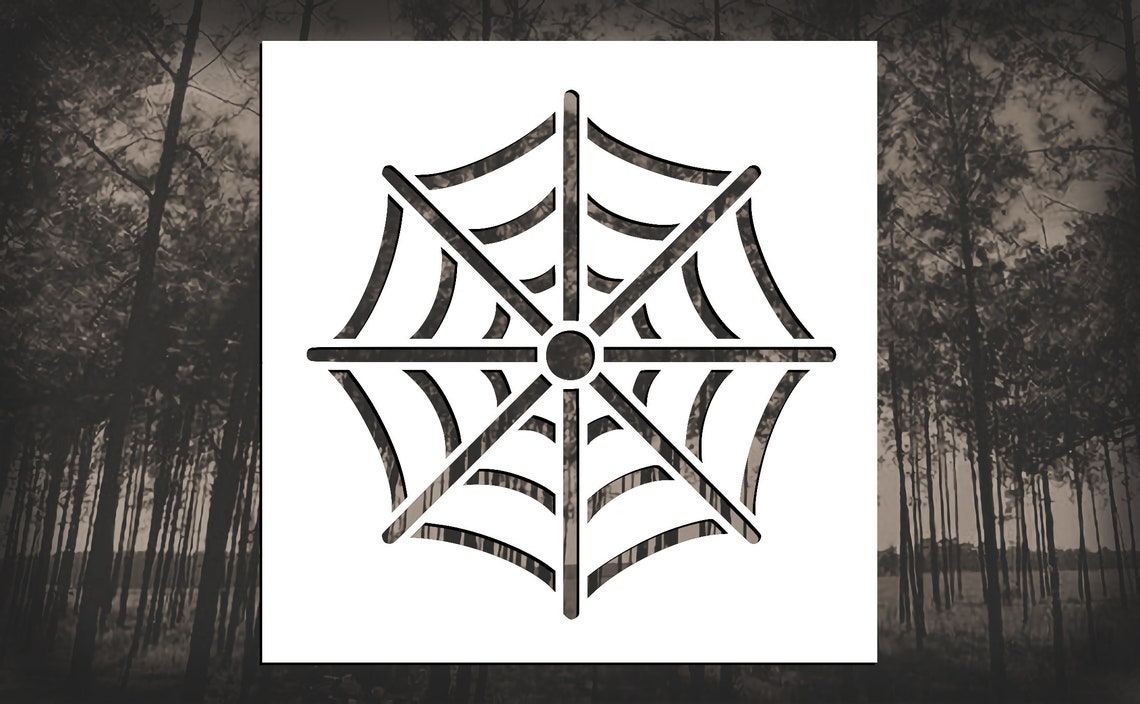 Spider Web Reusable Stencil many Sizes - Etsy
