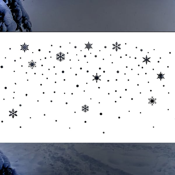 Falling Snow Svg - Etsy