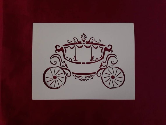 Customizable Princess Carriage Reusable Stencil Many Sizes | Etsy