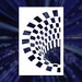 Optical Illusion Vortex Reusable Stencil (many Sizes) - Etsy