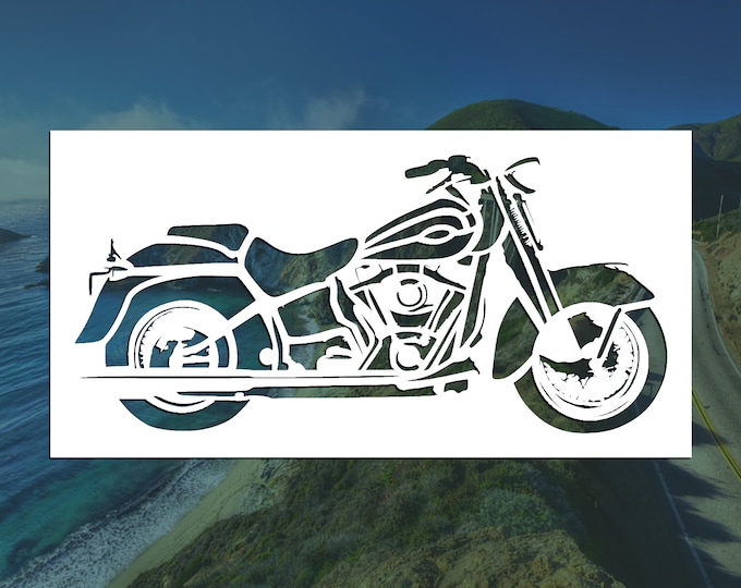 Motorcycle Stencil, Reusable Motorcycle Stencil, Art Stencil, DIY Craft ...