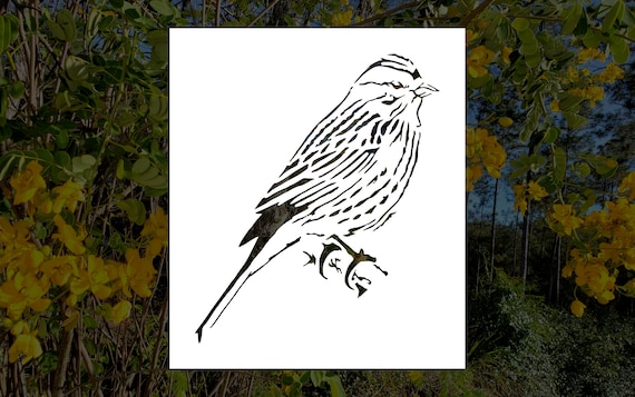 Yellowhammer Bird Reusable Stencil many Sizes - Etsy