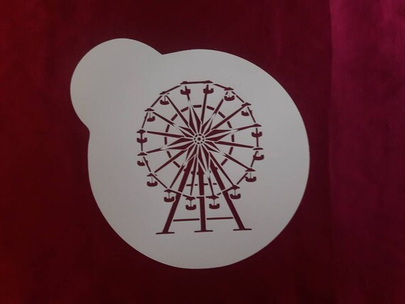 Carnival Fair Ferris Wheel Reusable Stencil Many Sizes | Etsy