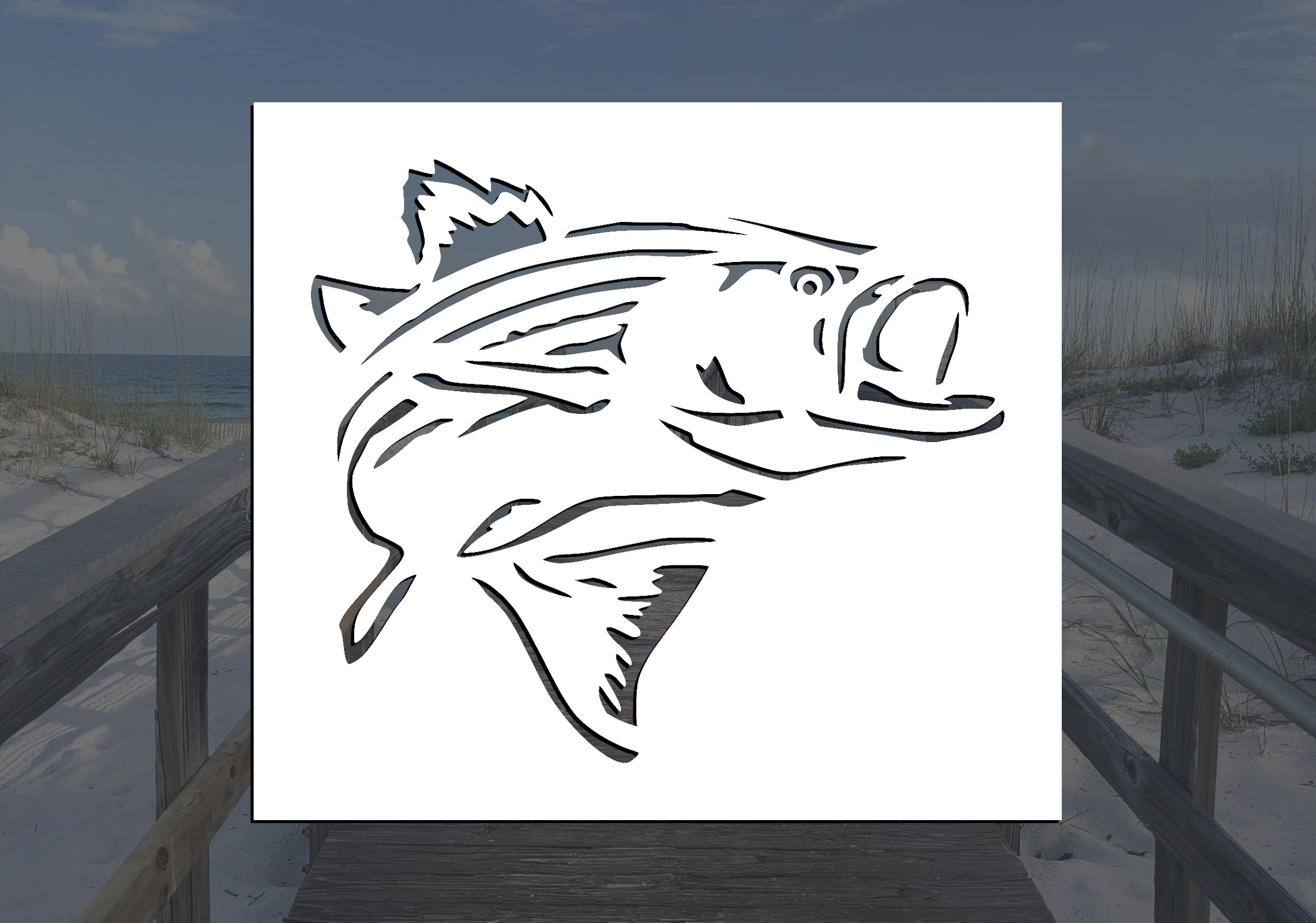 Largemouth Bass Stencil