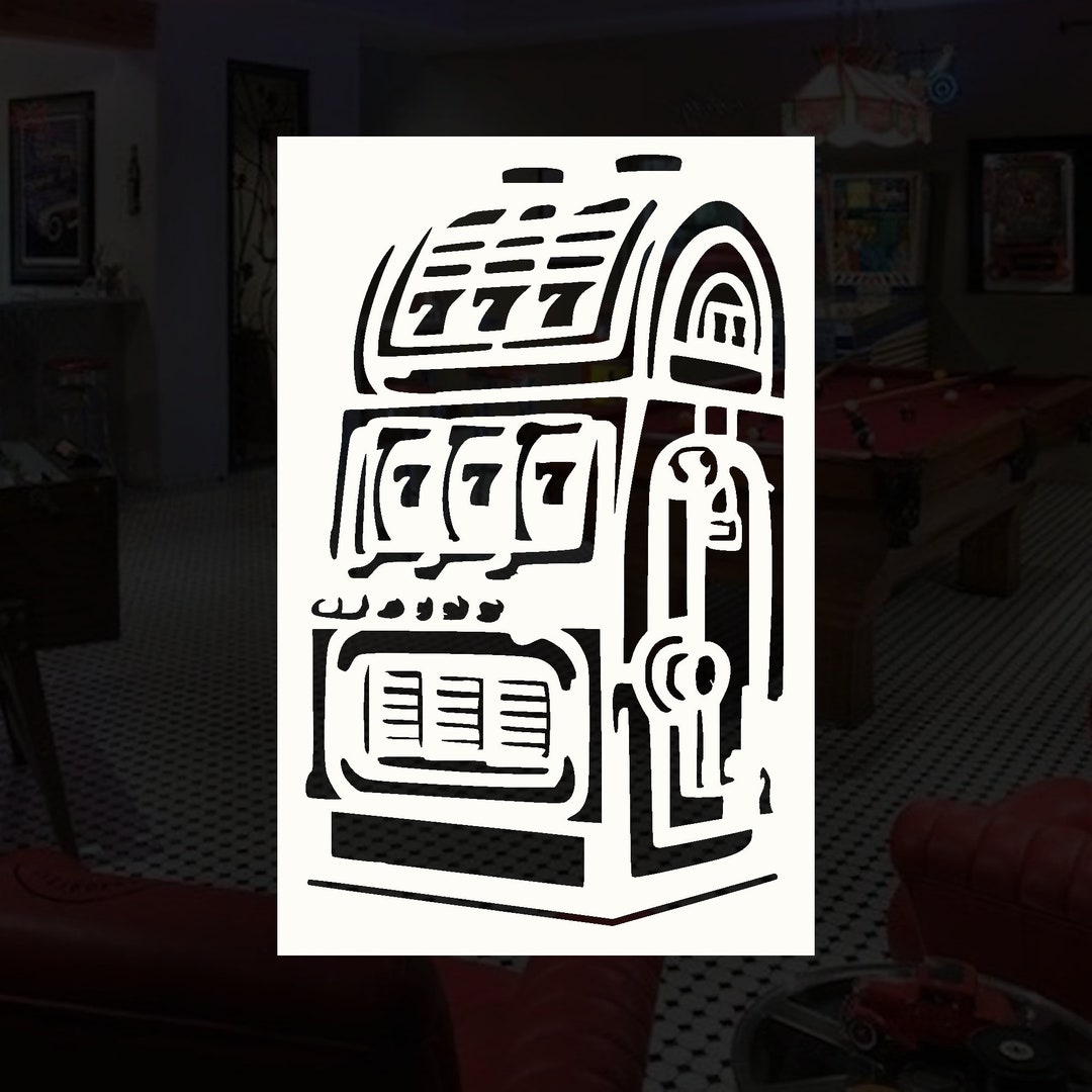 Slot Machine Reusable Stencil (many Sizes) - Etsy