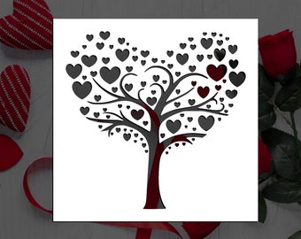 Acacia Tree Reusable Stencil many Sizes | Etsy