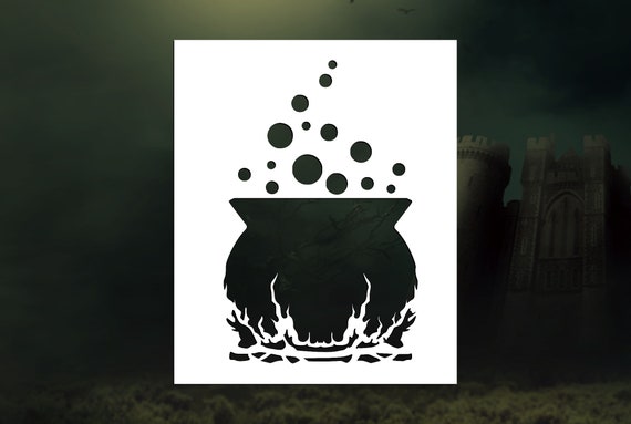 Cauldron Reusable Stencil many Sizes - Etsy