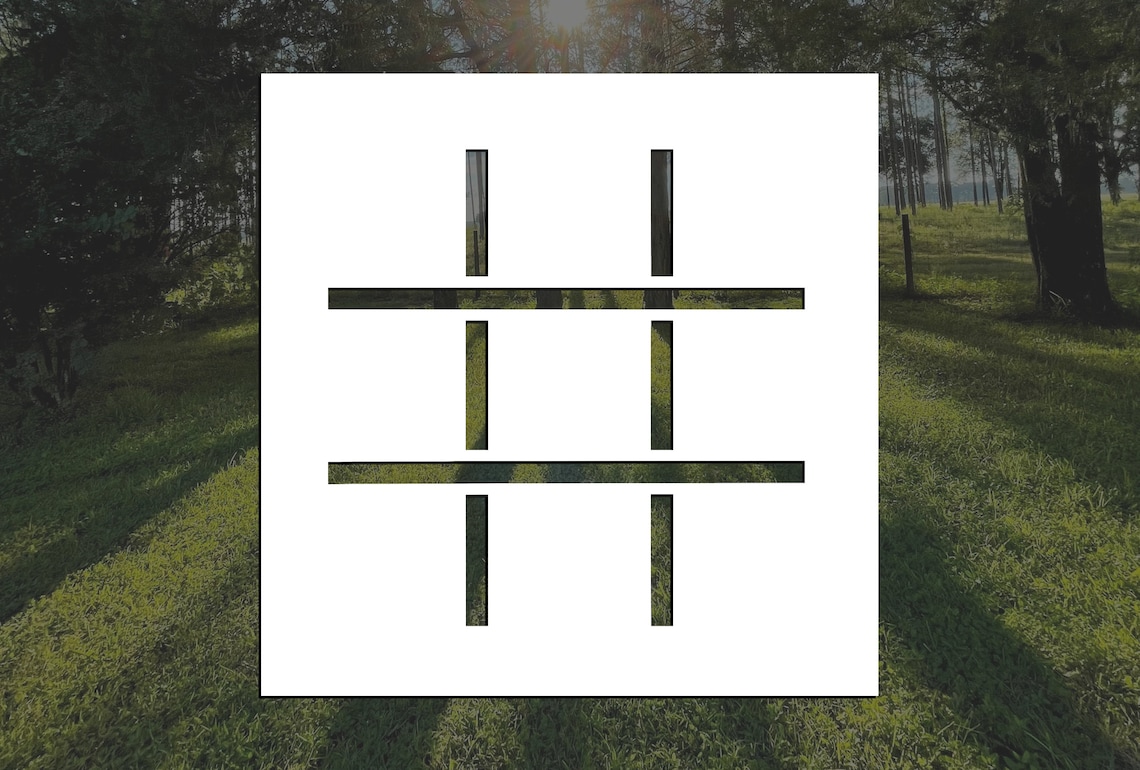 Blank Tic-tac-toe Reusable Stencil many Sizes - Etsy