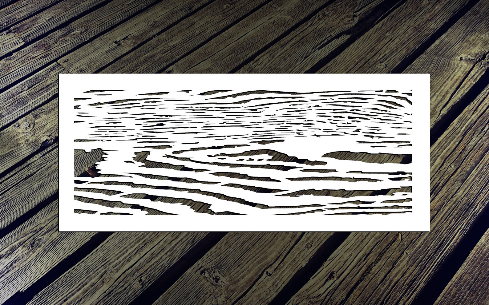 Oak Wood Grain Reusable Stencil (many Sizes) - Etsy