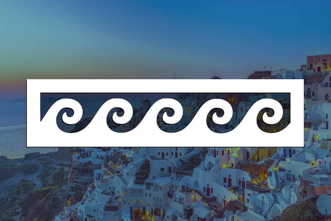 Greek Wave Reusable Stencil (many Sizes) - Etsy