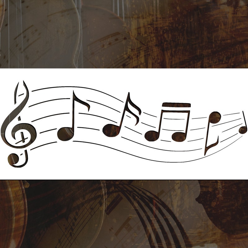 Music Note Stencil - Etsy