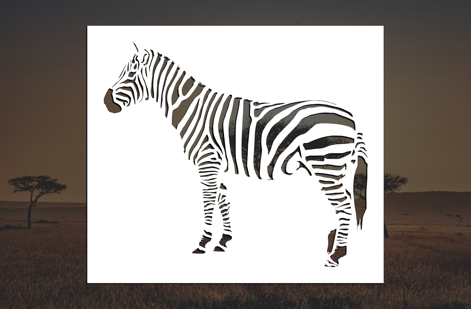 Zebra Reusable Stencil (many Sizes) - Etsy