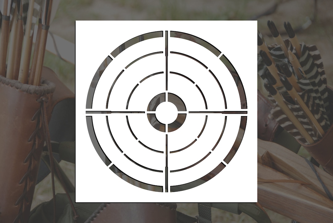 Bullseye Target Reusable Stencil (many Sizes) - Etsy