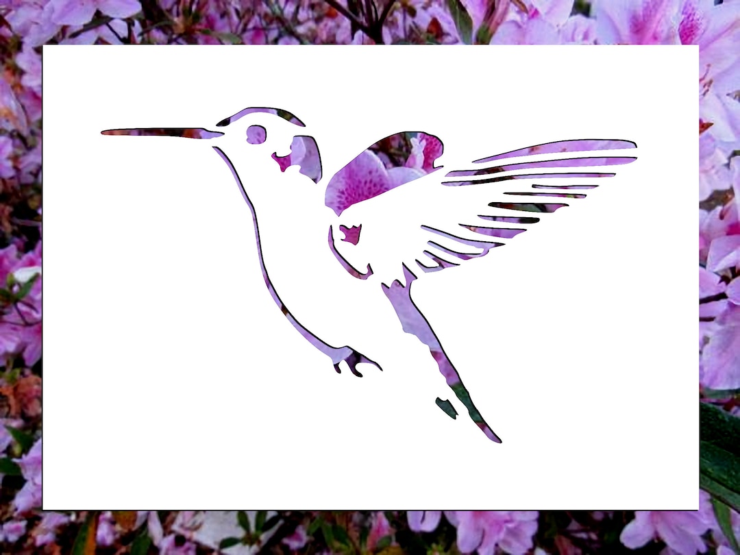 Hummingbird Reusable Stencil (many Sizes) - Etsy