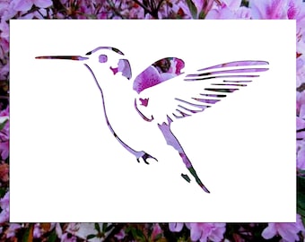 Hummingbird Stencil - Etsy