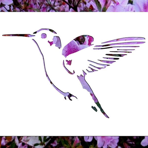 Hummingbird Stencil - Etsy