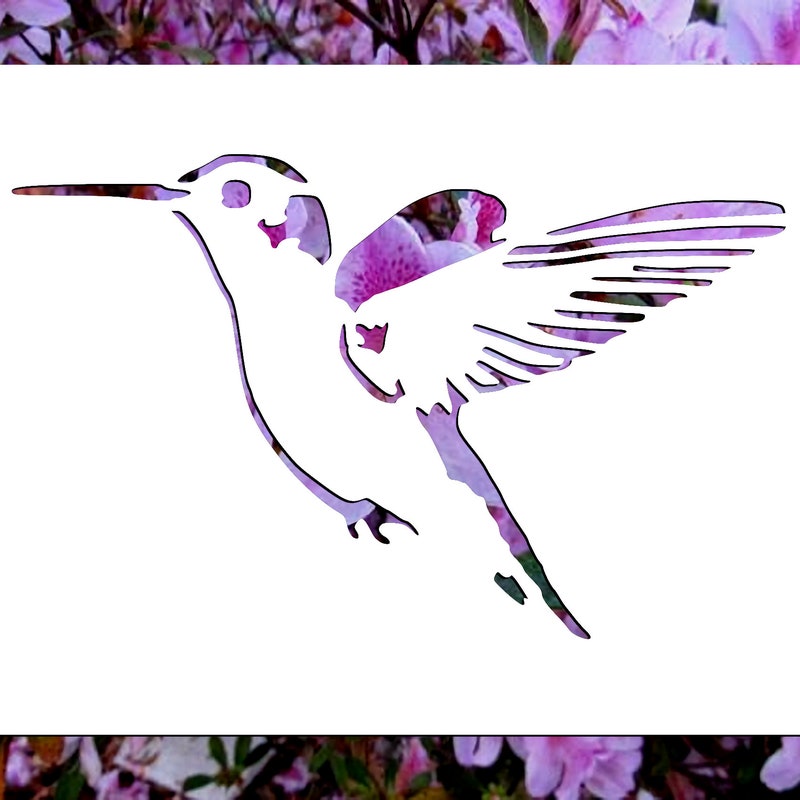 Hummingbird Stencil - Etsy