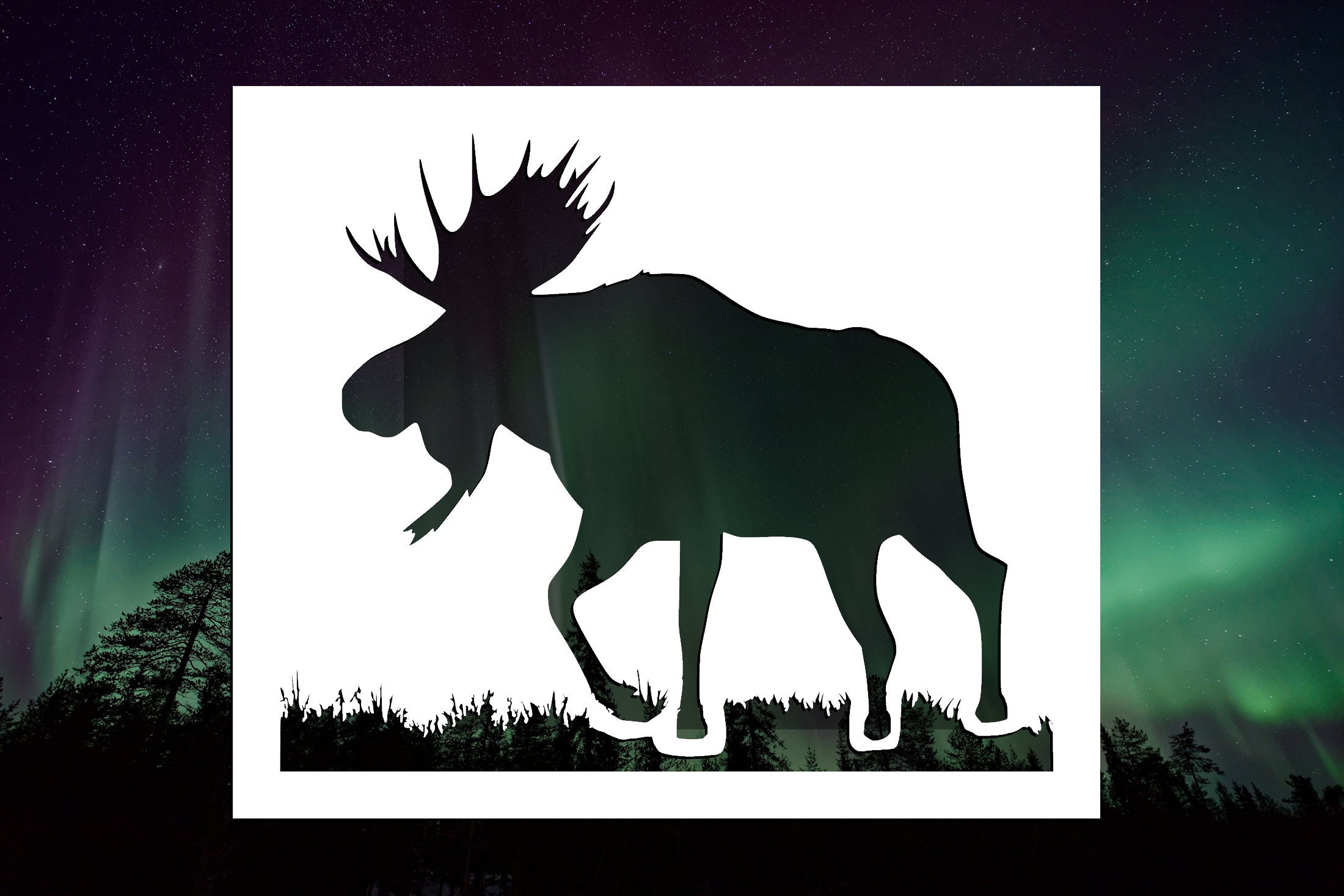 Moose Reusable Stencil | (many Sizes) - Etsy