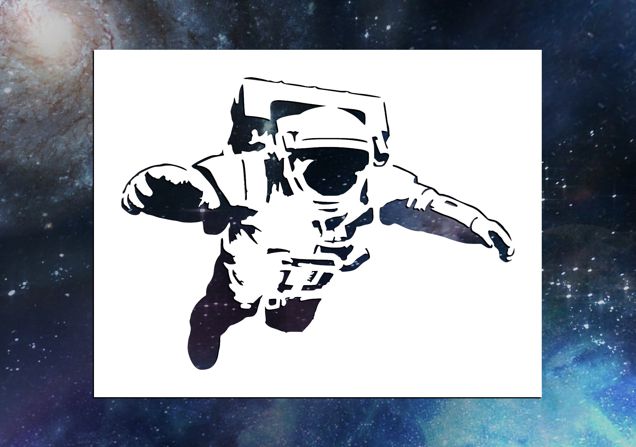 Astronaut Reusable Stencil (many Sizes) - Etsy