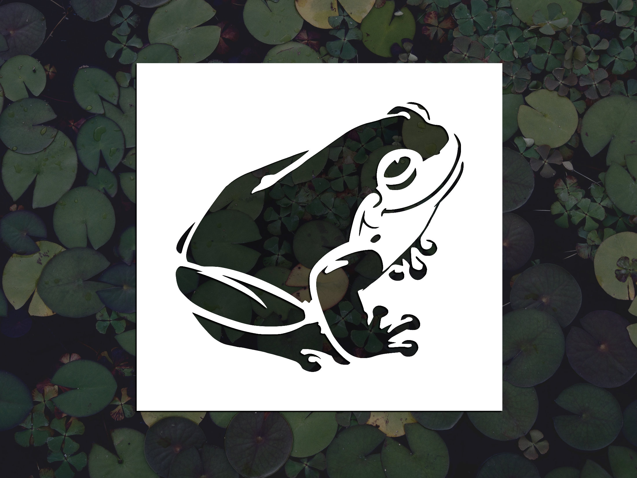 Happy Frog Reusable Stencil many Sizes - Etsy