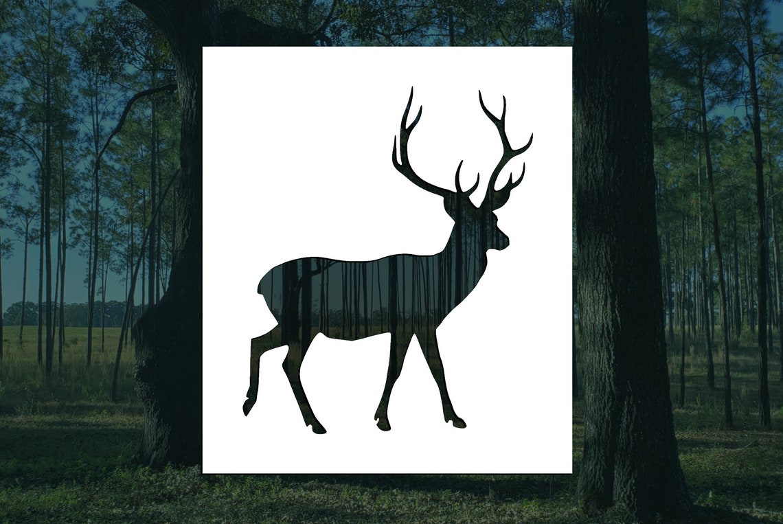 Deer Reusable Stencil (many Sizes) - Etsy
