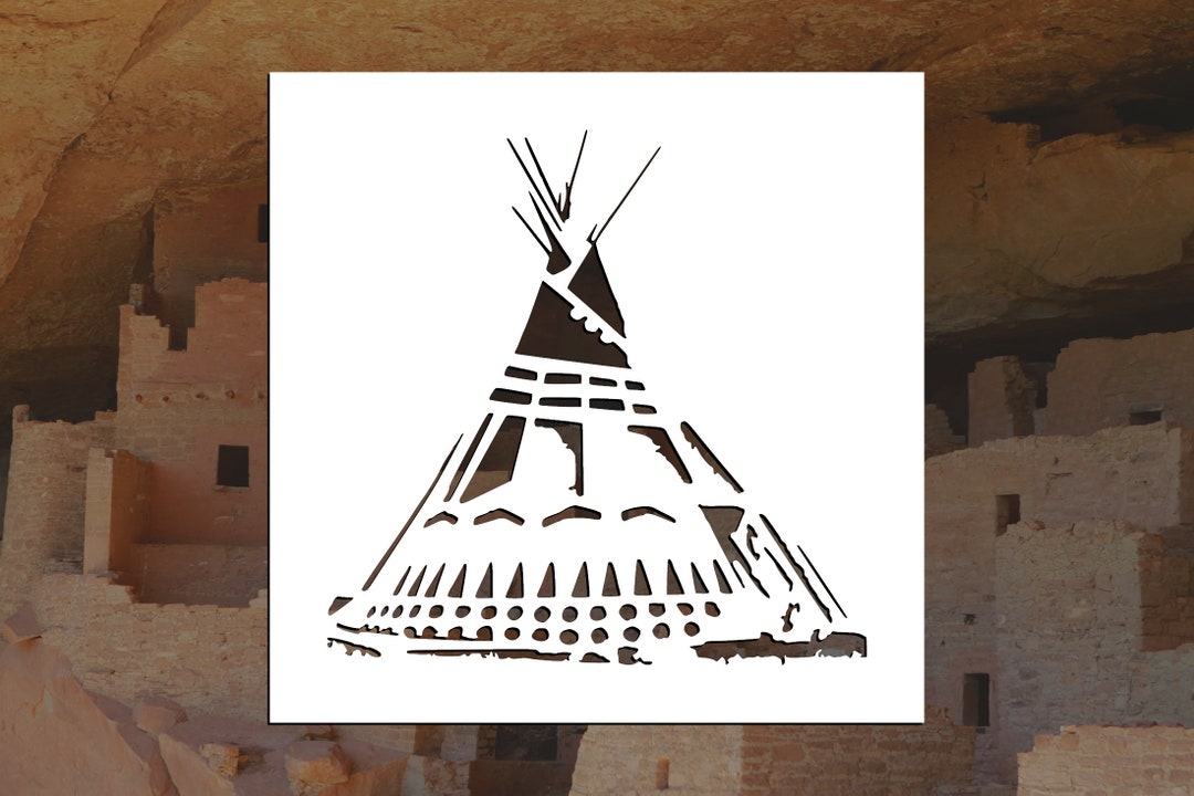Teepee Tipi Reusable Stencil (many Sizes) - Etsy