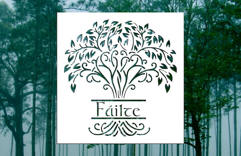 Fáilte Tree of Life Reusable Stencil (many Sizes) - Etsy