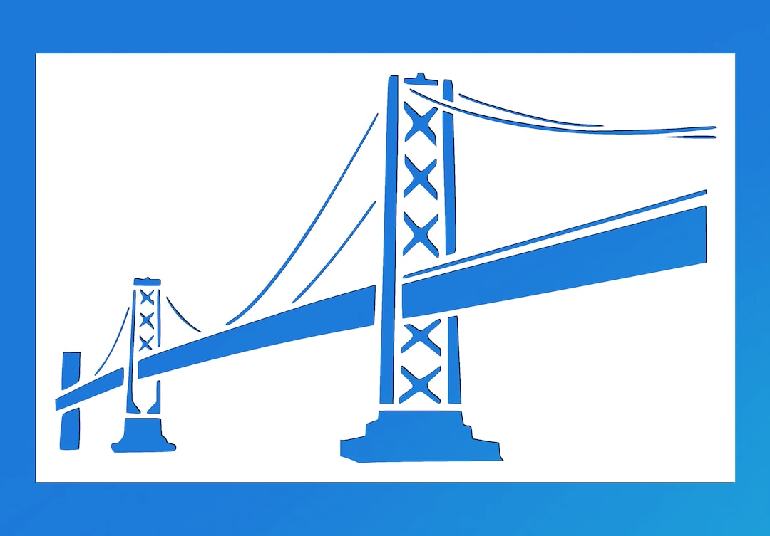 Bridge Reusable Stencil (many Sizes) - Etsy