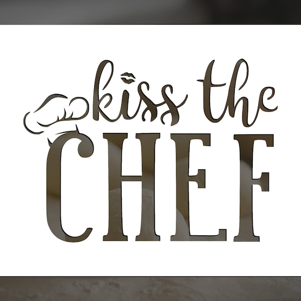 Chef Stencil - Etsy